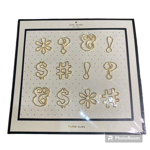 kate spade | Office | Nwt Kate Spade New York Expletive Gold Paper ...